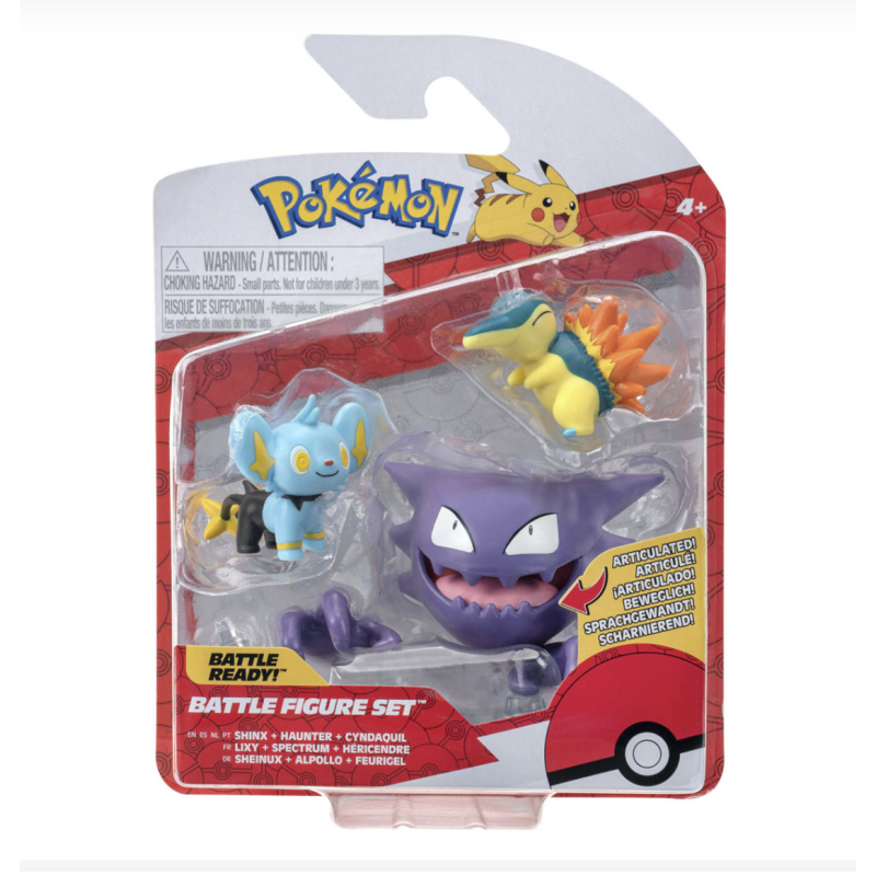 Pokémon Battle Figure Pack Shinx & Haunter & Cyndaquil